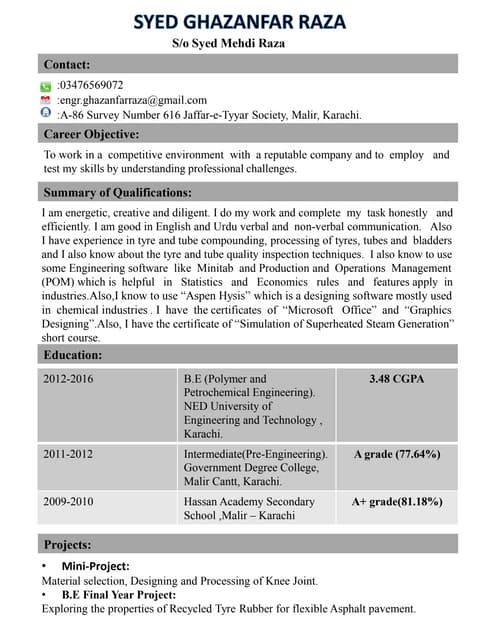 Jayram resume | PDF