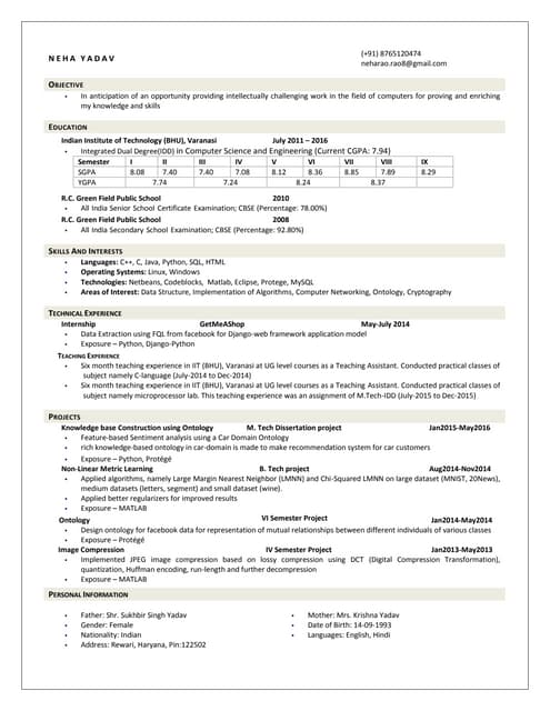 Gopi's cv | PDF