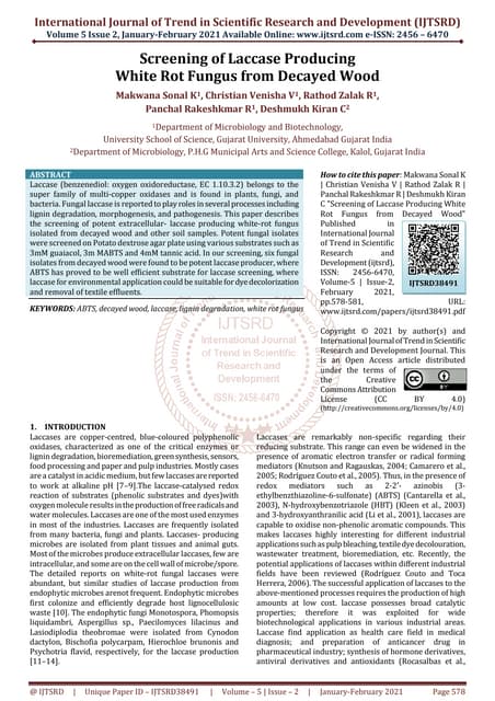 Isolation and Identification of Nitrilase and Laccase Producing ...