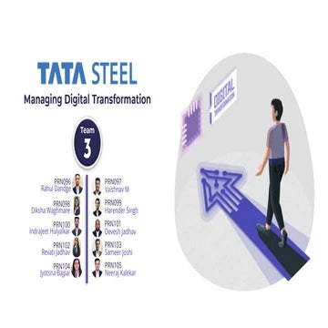 Digital Transformation: A case study on tata steel | PPTX