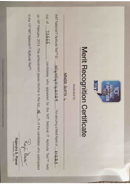 CTA Certificate | PDF