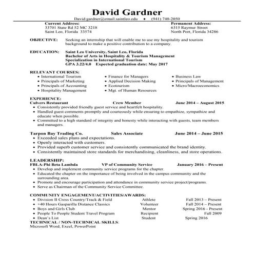 RBarton Resume-Fall 2016 | PDF