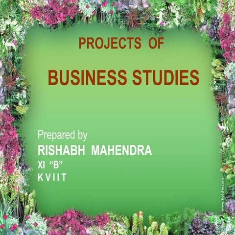 Business-Studies-Project CBSE lass twelth | PPT