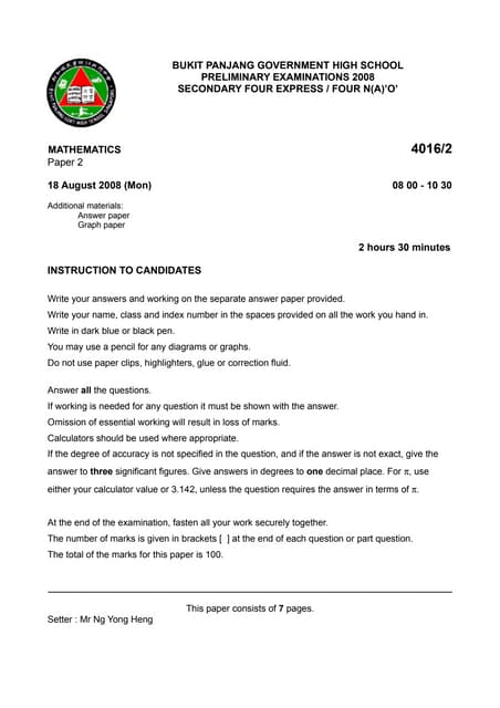 Cxc June 2010 Math Pdf Physics Science