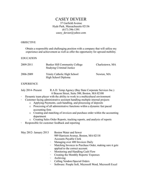 sue's resume 1 | RTF