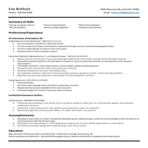 New Maurice Spence Resume | DOC