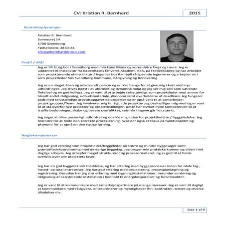 CV Kristian R. Bernhard LinkedIn | PDF | Free Download