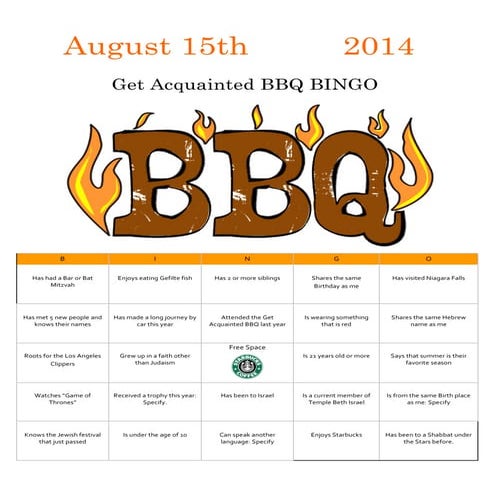 BBQ BINGO | PDF