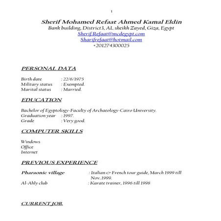 CV_Sherif Refaat | DOC
