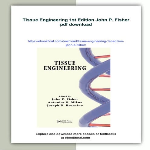 Tissue Engineering 1st Edition John P. Fisher | PDF