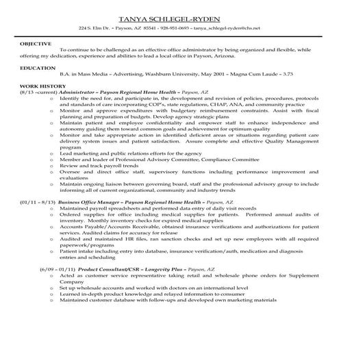 Tanya Resume 2015 Office | PDF | Business | Business and Finance