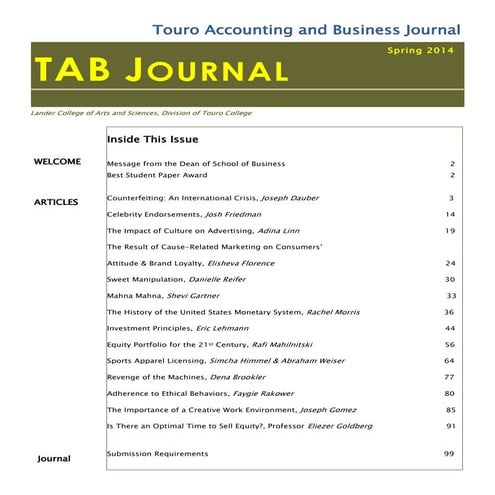 Tab Fall 2014 Pdf