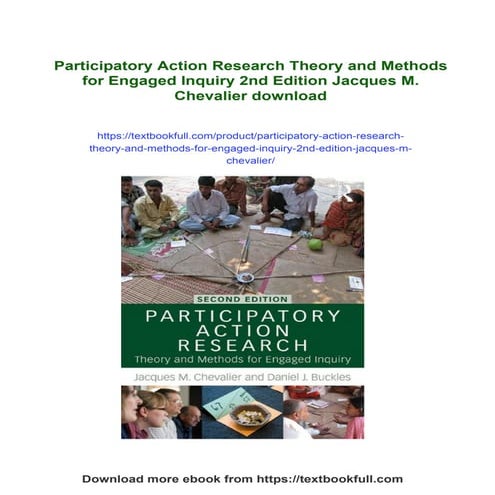 Participatory Action Research Theory and Methods for Engaged Inquiry ...