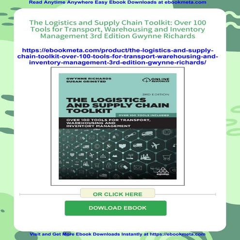The Logistics and Supply Chain Toolkit: Over 100 Tools for Transport ...