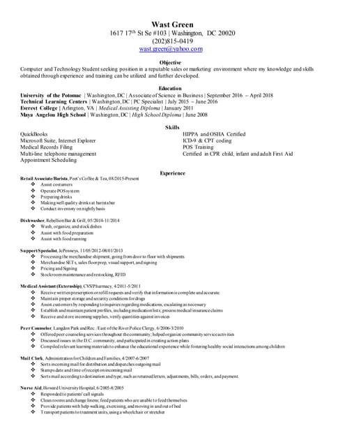 Resume[1] | RTF | Daycare and Pre-School | Parenting