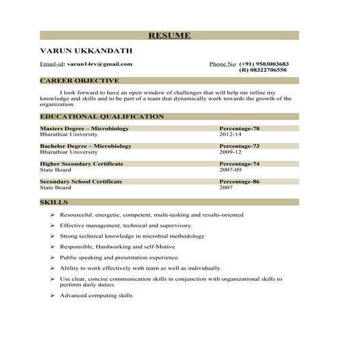 Resume – Varun | PDF