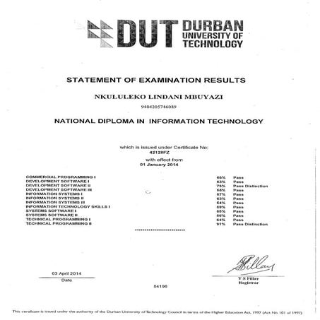 Academic Transcript | PDF