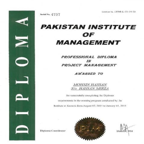 Project management Diploma | PDF