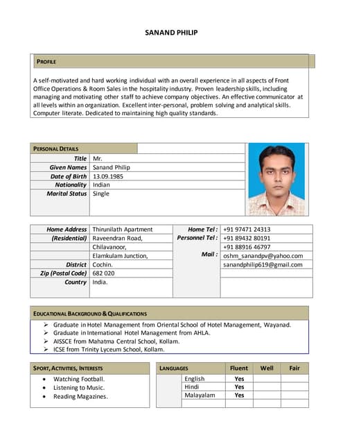 RESUME YOGENDRA. | PDF