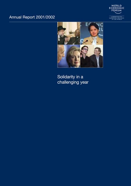 world economic forum Annual Report 2001/2002 | PDF world economic forum Annual Report 2001/2002 | PDF