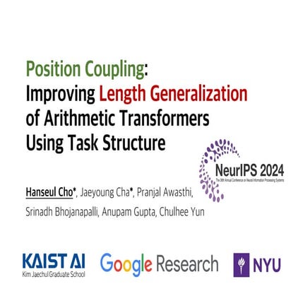 Position Coupling: Improving Length Generalization of Arithmetic Transformers Using Task ...