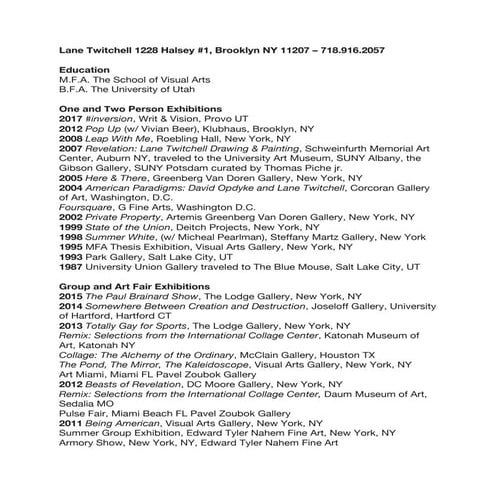 Lane Twitchell Resume 9.29.16