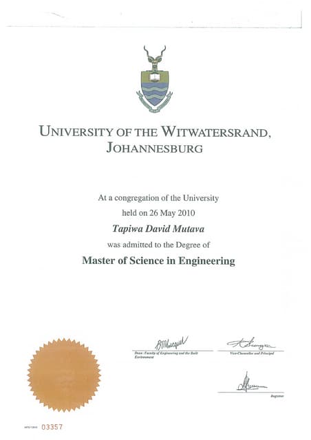 Masters Degree | PPT