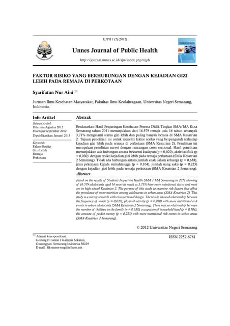 FAKTOR-FAKTOR RISIKO WASTING PADA BALITA | PPT