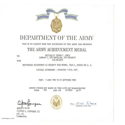 Army Achievement Medal | PDF