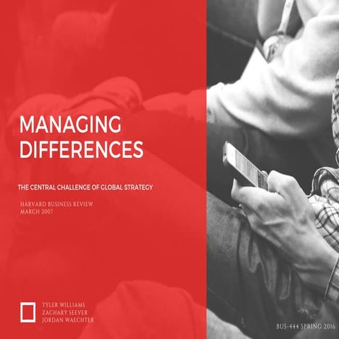 Managing Differences Final Version | PDF