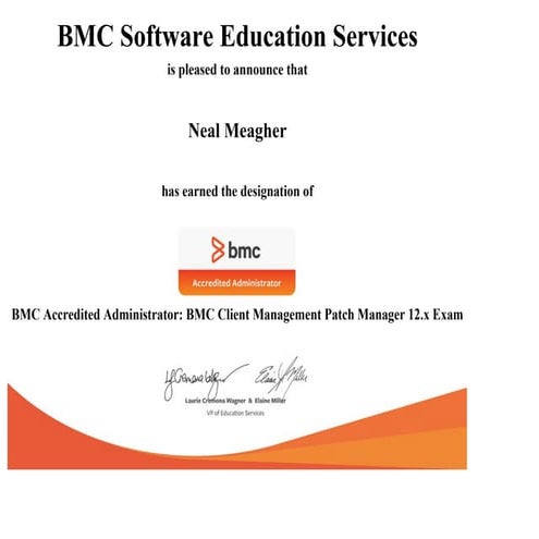 BCM Patch mgmt certificate | PPT