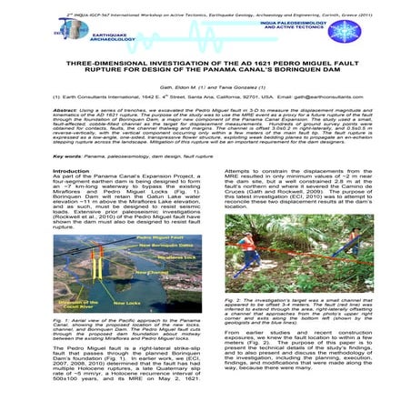 3-D Borinquen Dam INQUA Paper-lr | PDF | Geography | Science