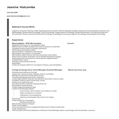 VISUAL RESUME | PDF