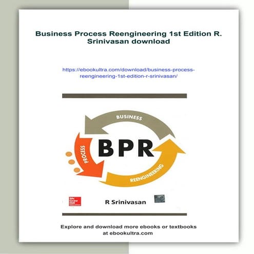Business Process Reengineering 1st Edition R. Srinivasan | PDF