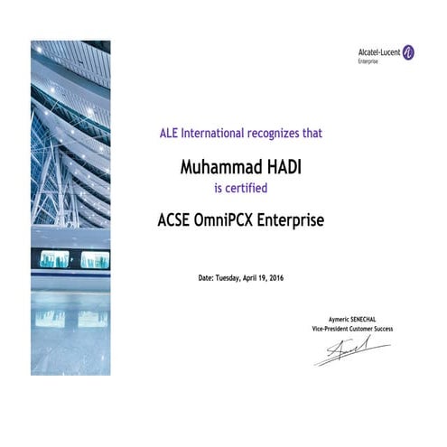 certificate HADI Muhammad | PDF