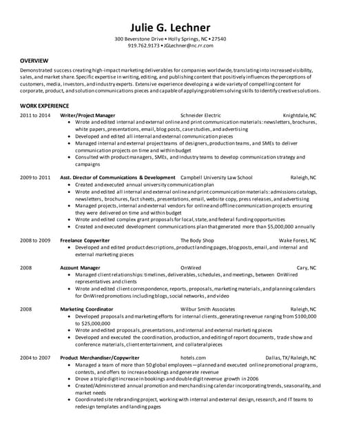 Marketing Communications Events Coordinator Resume | PDF