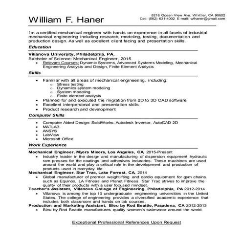 Resume- Benjamin Chandler | PDF