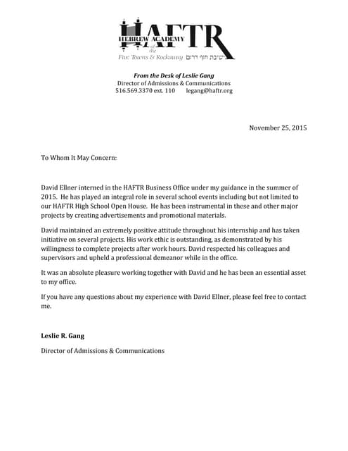 LetterofRecommendation | PDF