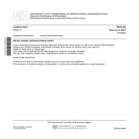 Computing 9195 Zimbabwe Zimsec syllabus Cambridge Computers may June ...