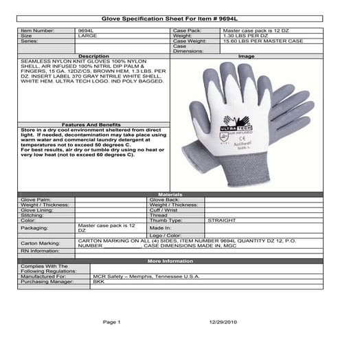 ForceFlex Gloves MCR Safety - Now in India +91-98851-49412 | PDF
