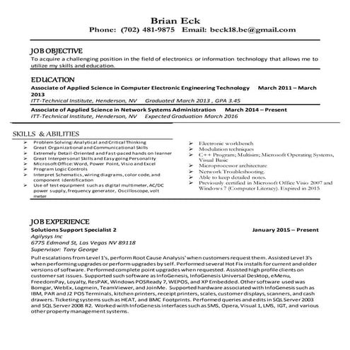 Dennis Anao Resume | DOCX