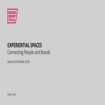 Experiential spaces | PDF