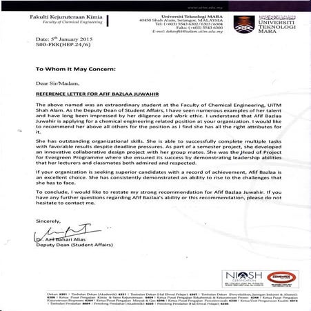 8.RECOMMENDATION LETTER | PDF