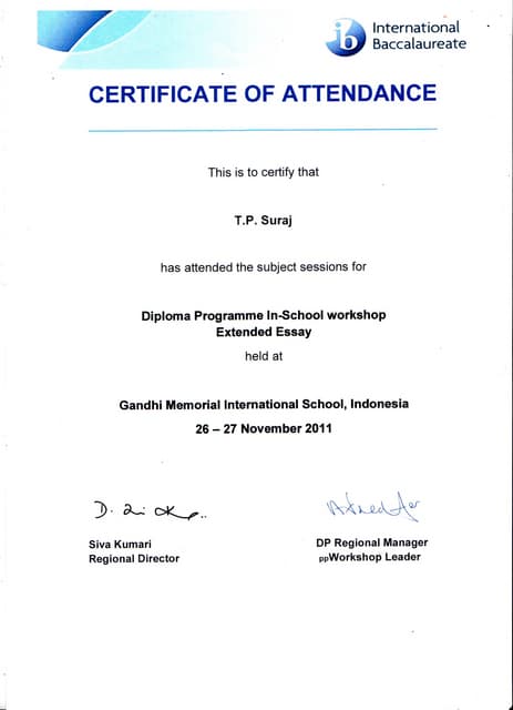 IBAP_certificate_ 2016 | PDF