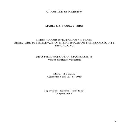 MGd Master Thersis In | DOCX | Sales and Promotions | Shopping