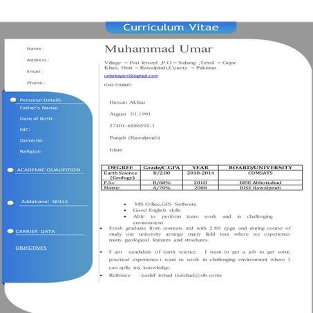 umar cv | DOCX