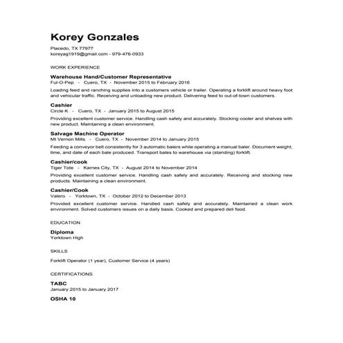 Resume Allyson Odum 2016 (1) (1) | PDF