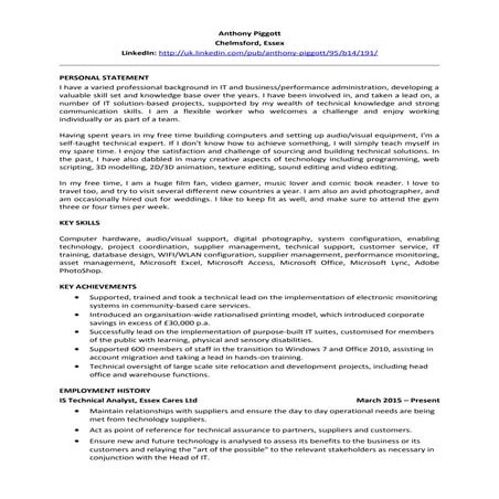 Les Osborne CV | DOC