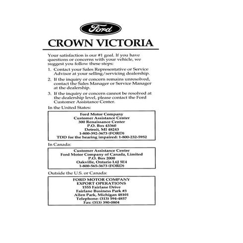 96 crown victoria | PDF
