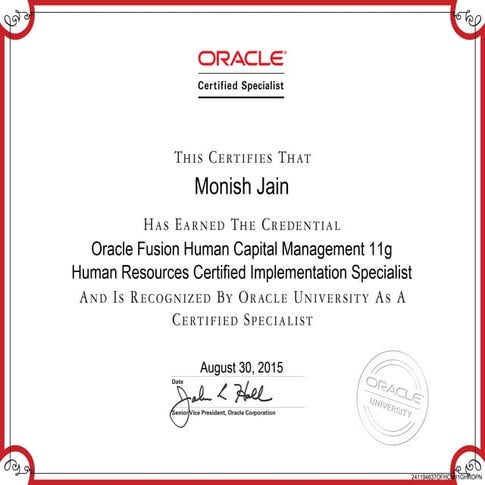 Monish_eCertificate | PDF | Human Resources | Business
